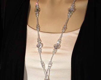 Silver lanyard | Etsy