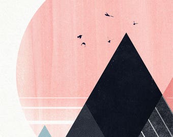 Geometric poster | Etsy