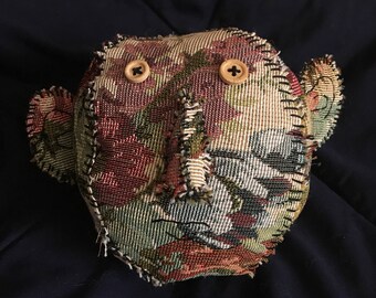 Custom-Made Wall-Mounted Stuffed Sheep Head Faux Taxidermy