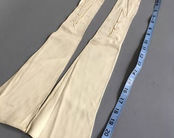 Leather opera gloves | Etsy