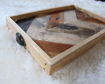 Pallet wood tray | Etsy