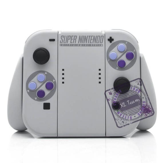 Custom SNES Super Nintendo Themed Nintendo Switch Joy-Con