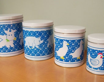 Rooster canister set | Etsy