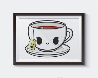 Cute tea cup | Etsy