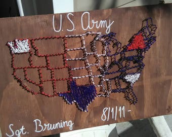 Mountain string art | Etsy