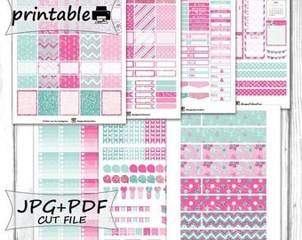 Watermelon planner stickersprintable planner