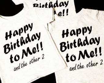Triplets birthday | Etsy