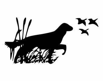 Hunting dog sticker | Etsy