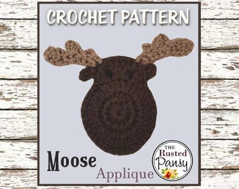 Moose applique | Etsy