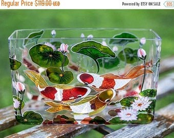 Stained glass koi | Etsy