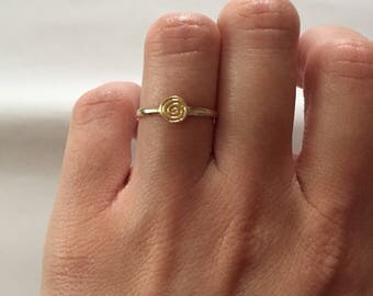 Golden spiral ring | Etsy