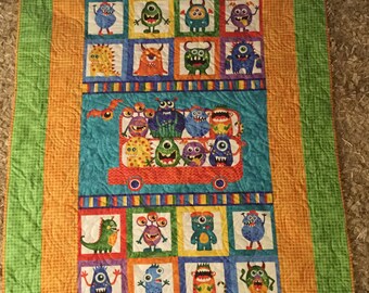 Baby quilt panel | Etsy