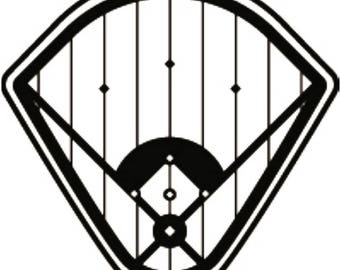 Baseball diamond svg | Etsy