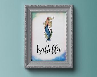 Isabella name art | Etsy