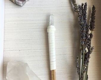 Quartz crystal wand | Etsy