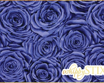Blue rose fabric | Etsy