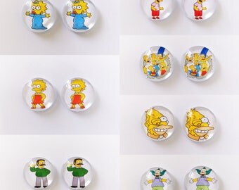 Simpsons earrings | Etsy