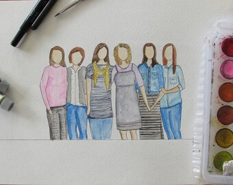 Best friend art | Etsy