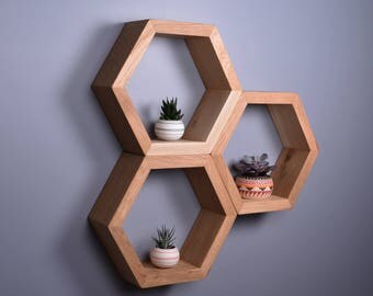 Hexagon shelves | Etsy