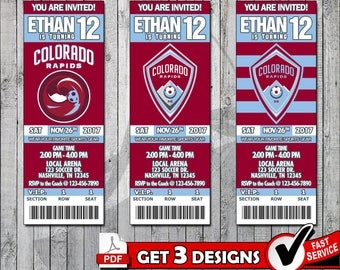 Soccer ticket | Etsy