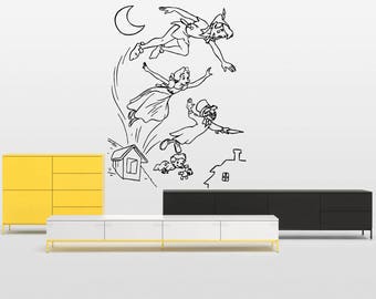 Peter pan wall decal | Etsy