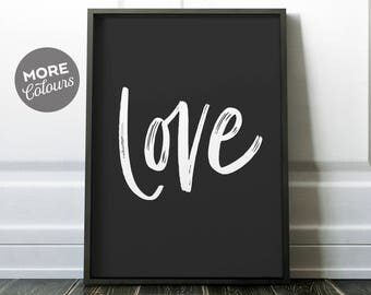Love wall art | Etsy