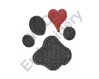 DOG PAW Machine Embroidery Design 2 SIZES