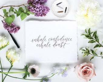 Inhale confidence | Etsy