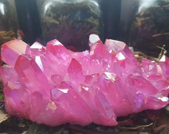 Pink aura quartz | Etsy