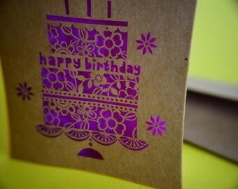 Rustic birthday card | Etsy