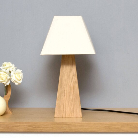 Wooden table lamp Wooden lamp Oak lamp Table lamp Wooden