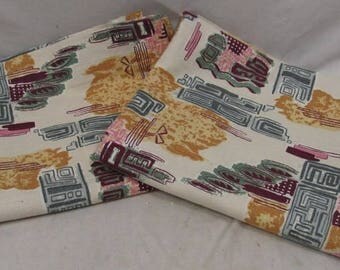 Barkcloth fabric | Etsy