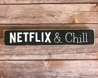 Chill sign | Etsy