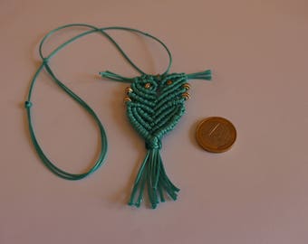 Glaux the Owl macramè pendant pattern