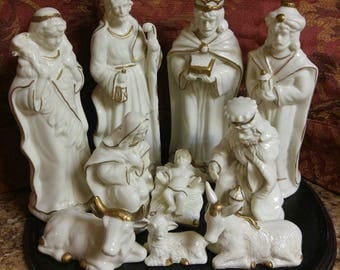 Ceramic nativity set | Etsy
