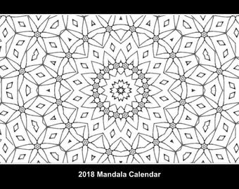 Mandala calendar | Etsy