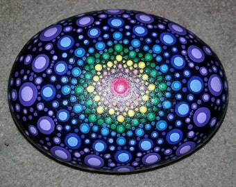 Mandala stone | Etsy