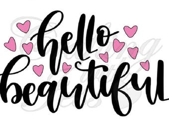Hello beautiful | Etsy
