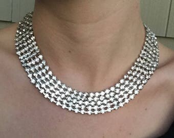 Rhinestone collar | Etsy