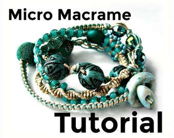 Micro Macrame Tutorial Braids Bracelet Pattern DIY