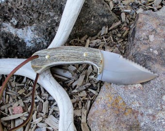 Elk antler knife | Etsy