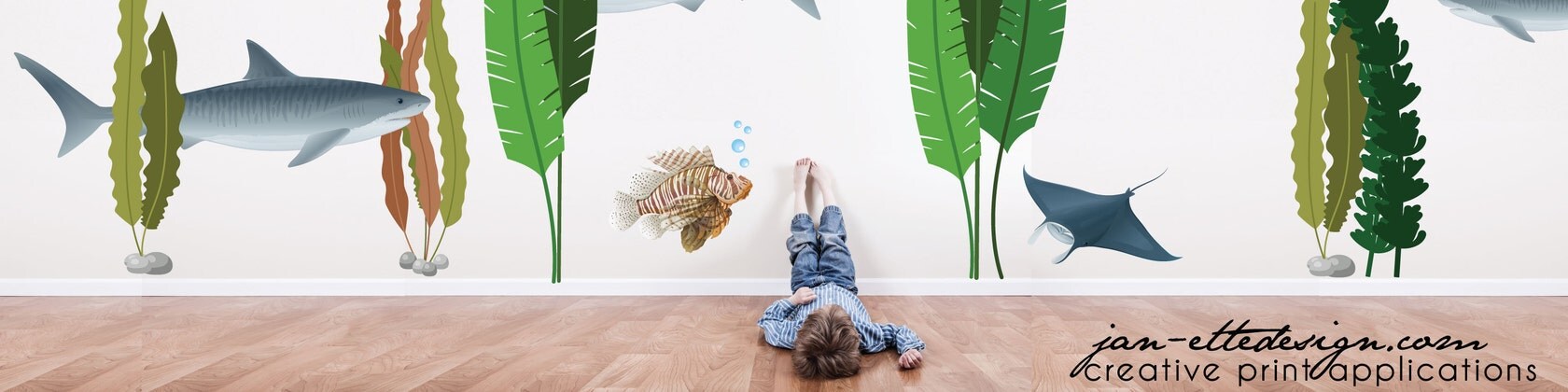 Removable Fabric Wall Decals and Stickers by JanetteDesign on Etsy