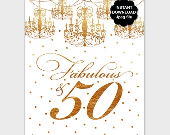 50th birthday sign | Etsy