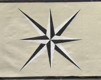 Compass rose rug | Etsy