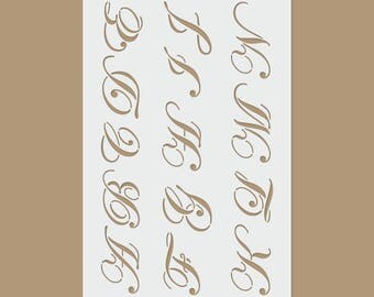 Alphabet stencil | Etsy