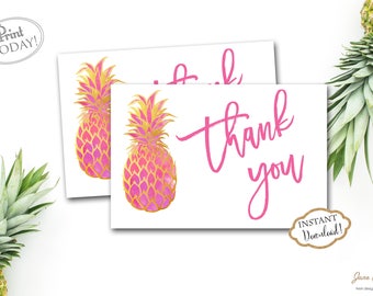 Pineapple thank you | Etsy