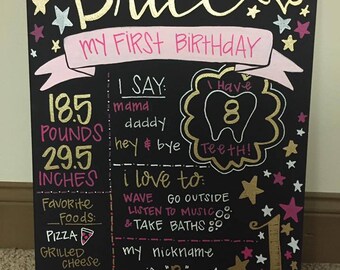 Birthday chart | Etsy