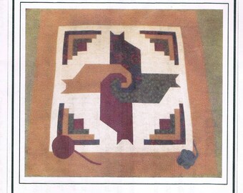 Cat quilt block | Etsy