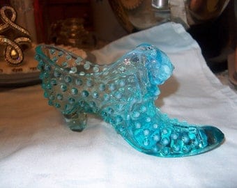 Fenton glass shoe | Etsy