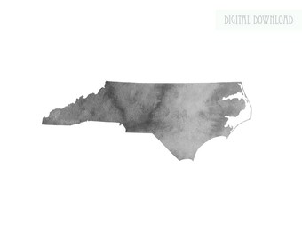 Nc state outline | Etsy